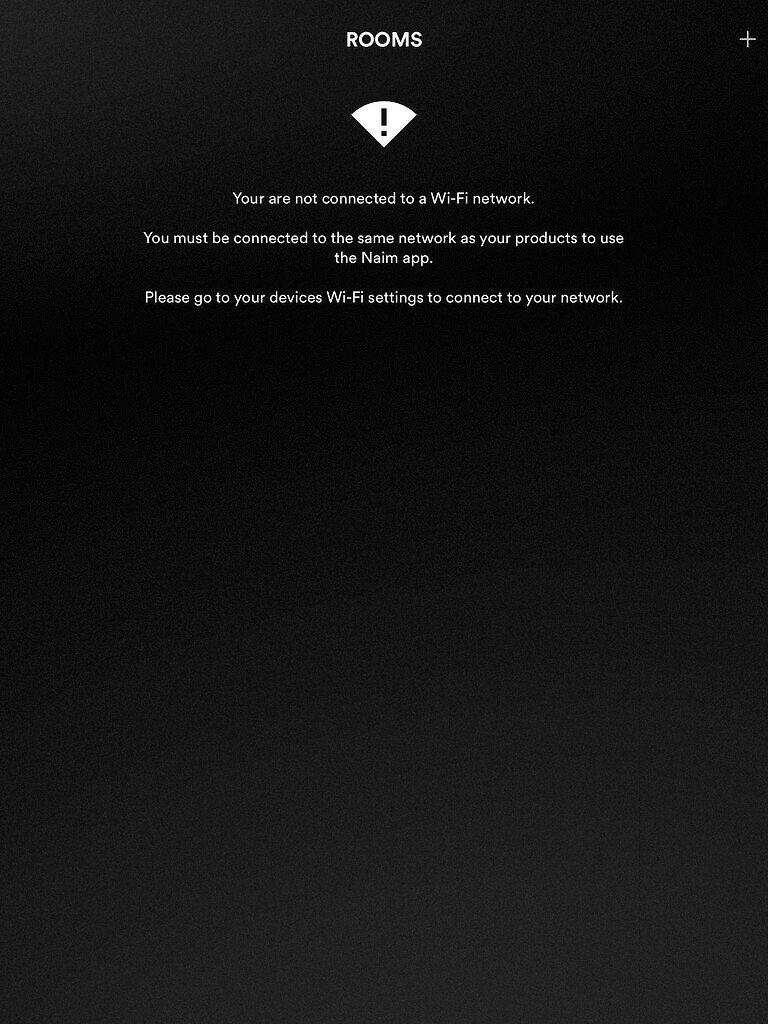 Problem with naim app from iPad - Streaming Audio - Naim Audio - Community