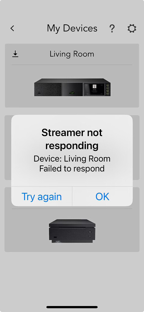 Streamer not responding - Streaming Audio - Naim Audio - Community