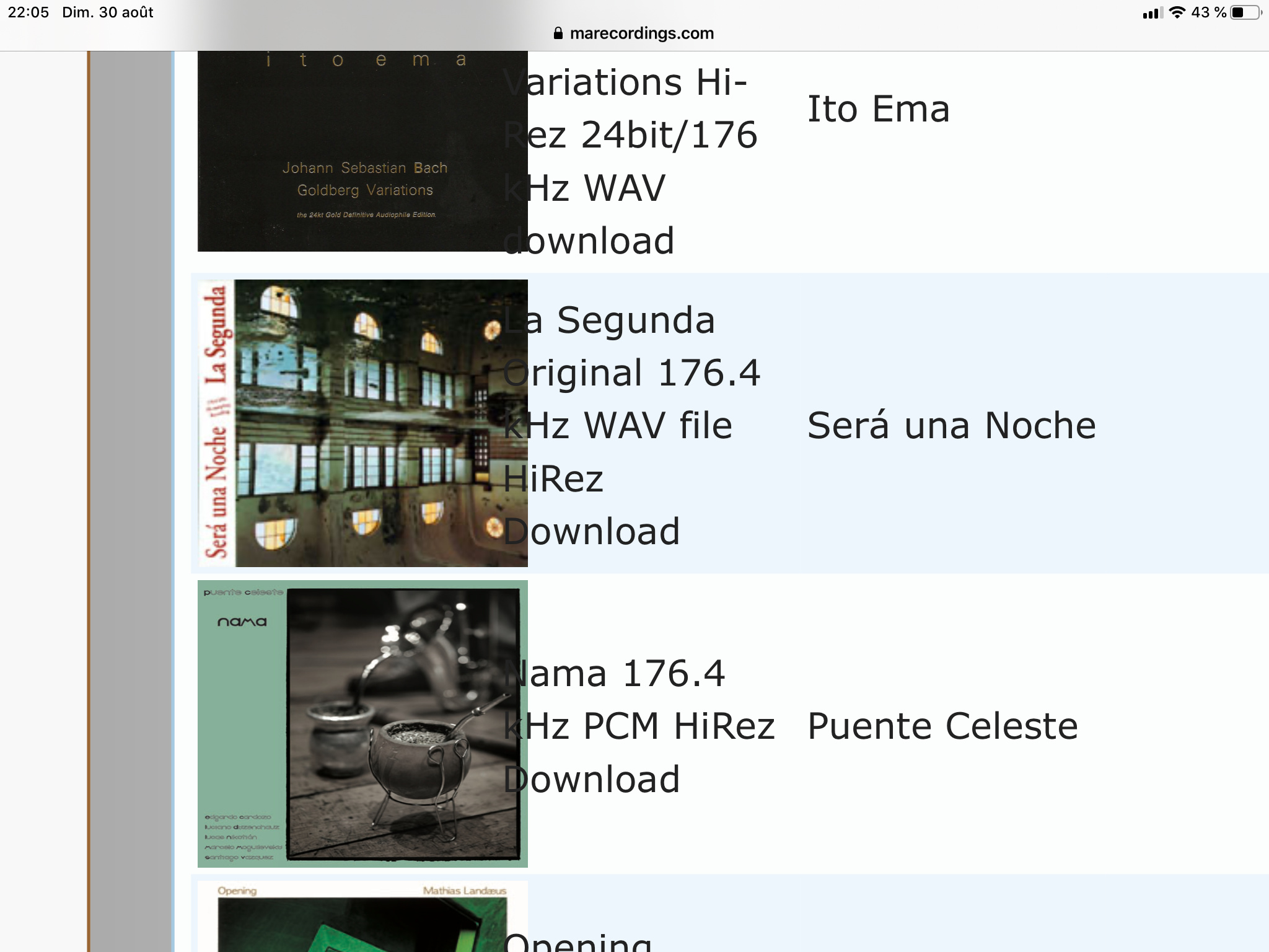 uncompressed audio sample