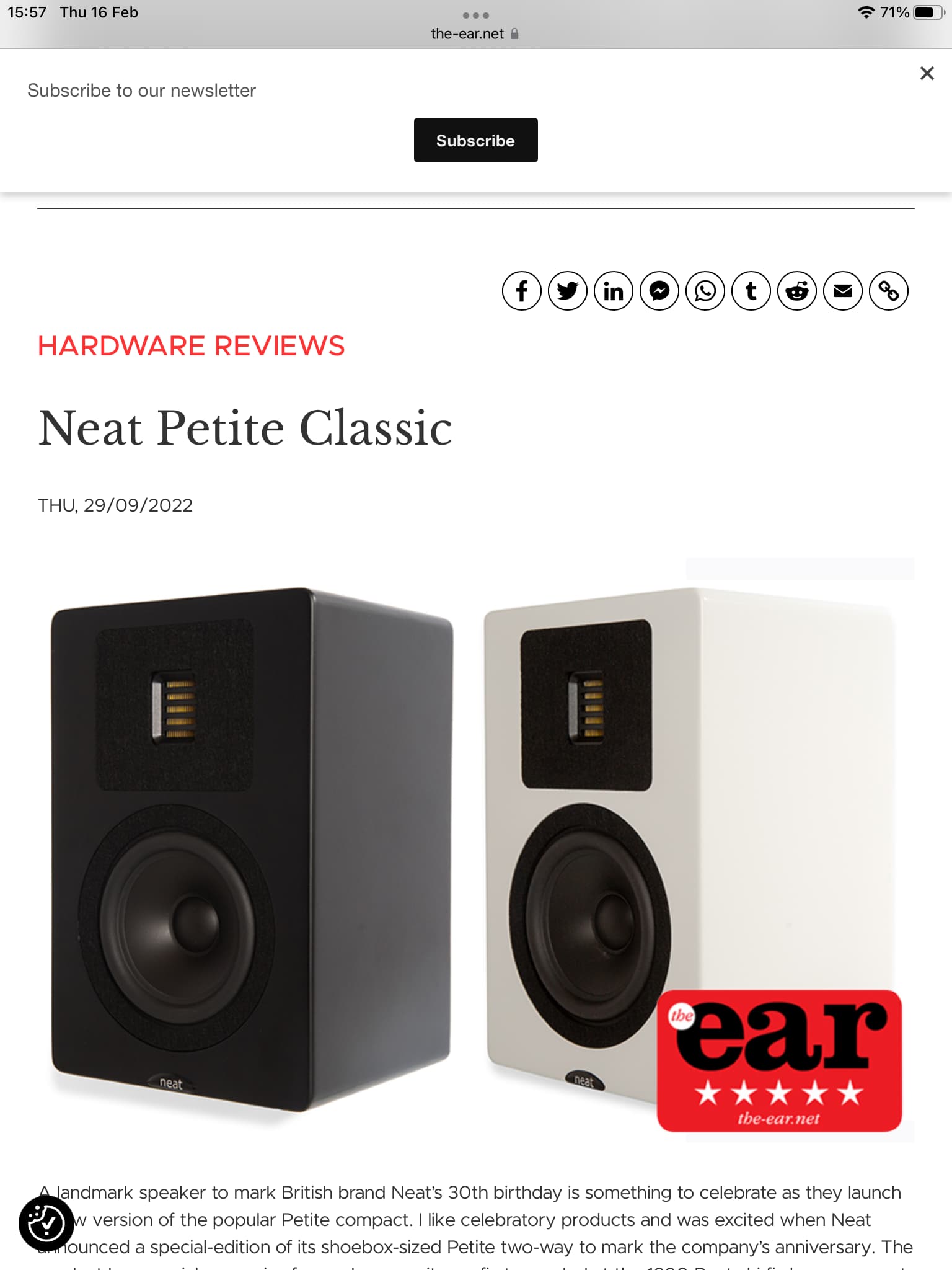 Supernait 3 with Neat Petite 30 too bright - Page 17 - Hi-Fi Corner ...