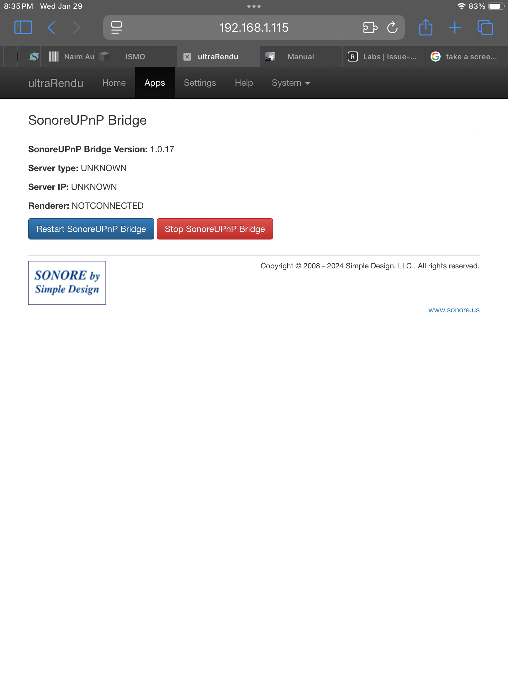 Sonore setup for UPnP NDS use - Streaming Audio - Naim Audio - Community