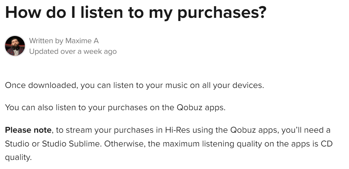 Qobuz uses low quality stream - Streaming Audio - Naim Audio - Community